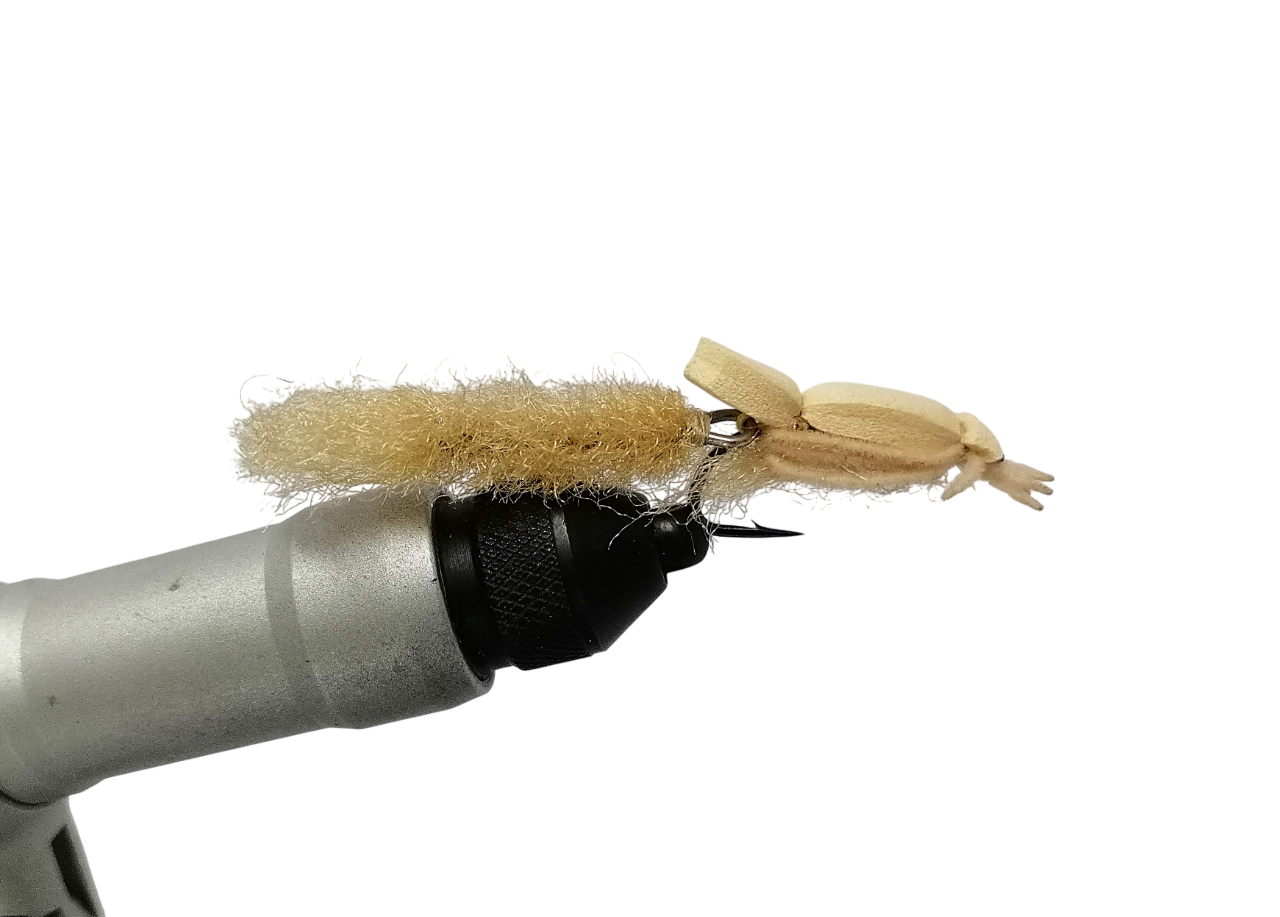 FLOATING TANDEM GRUNTER PRAWN - TAN